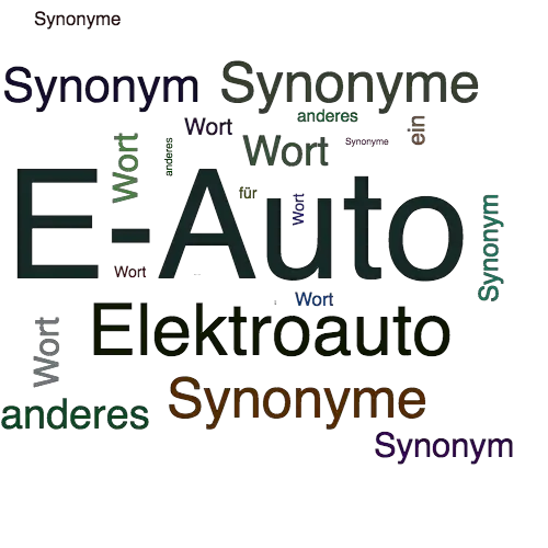 E-AUTO Synonym-Lexikothek • ein anderes Wort für E-Auto