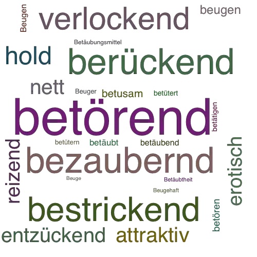 BETÖREND Synonym-Lexikothek • ein anderes Wort für betörend